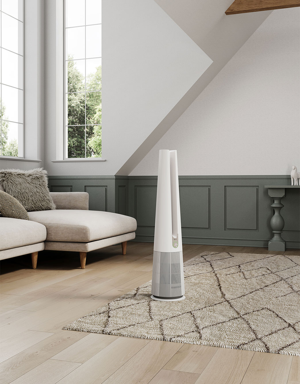 LG PuriCare AeroTower Air Purifying Fan: HEPA Filter, UVnano ...