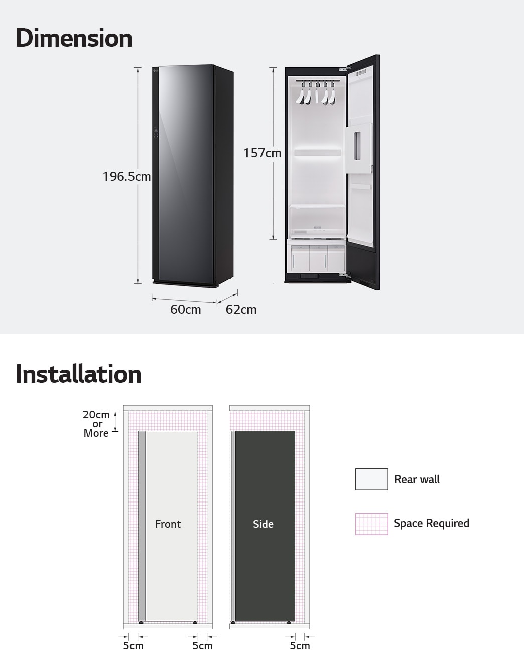 80 LG Styler Steam Closet – RX5 | LG TW | LG PH