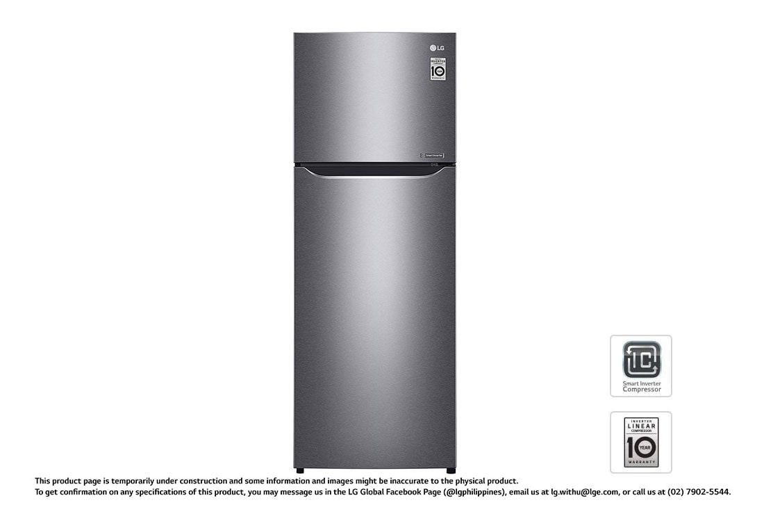 Two-Door Top Freezer Refrigerator - GR-B222SQBB | LG PH