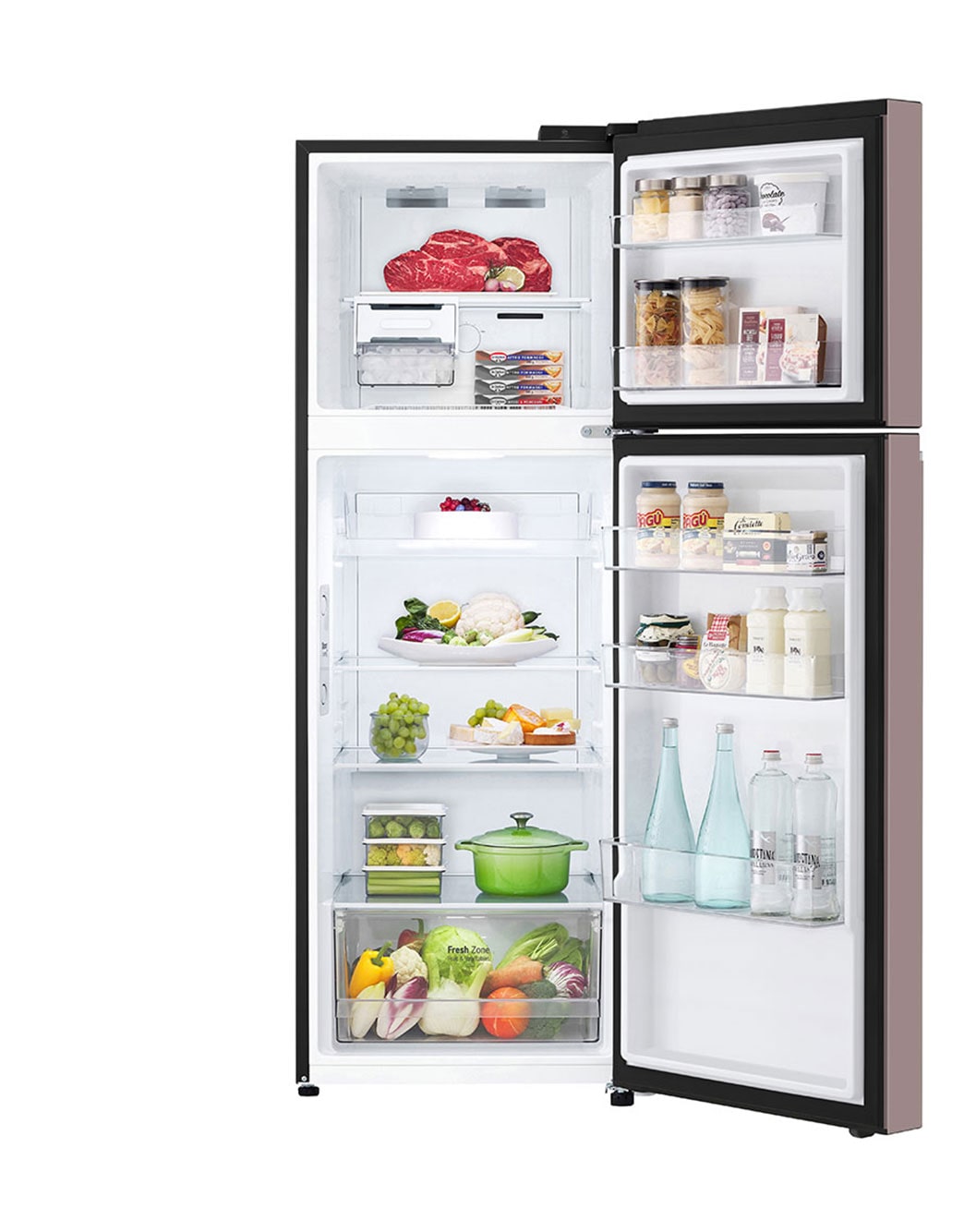 12.7 Cu. Ft. Objet Collection Top Freezer Refrigerator in Clay Pink ...
