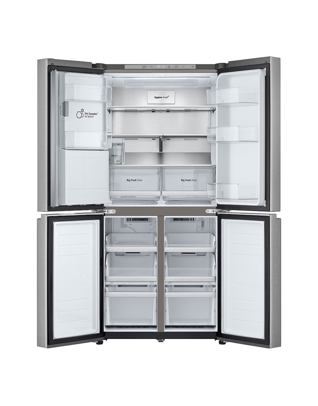 LG UVnano™, French Door Fridge, Prime Silver | LG PH