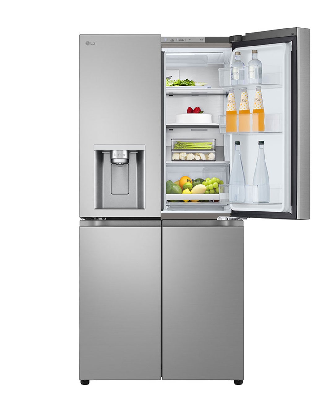 LG UVnano™, French Door Fridge, Prime Silver | LG PH
