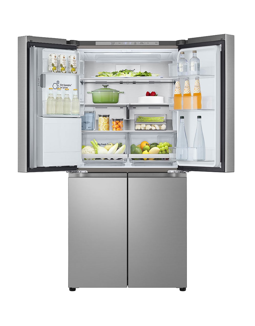 LG UVnano™, French Door Fridge, Prime Silver | LG PH