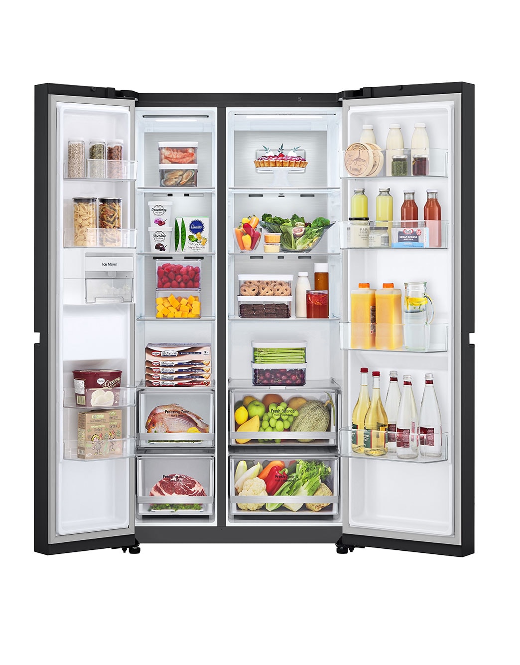 24.5 Cu. Ft. Door-in-Door™ Side-by-Side Refrigerator with LinearCooling ...