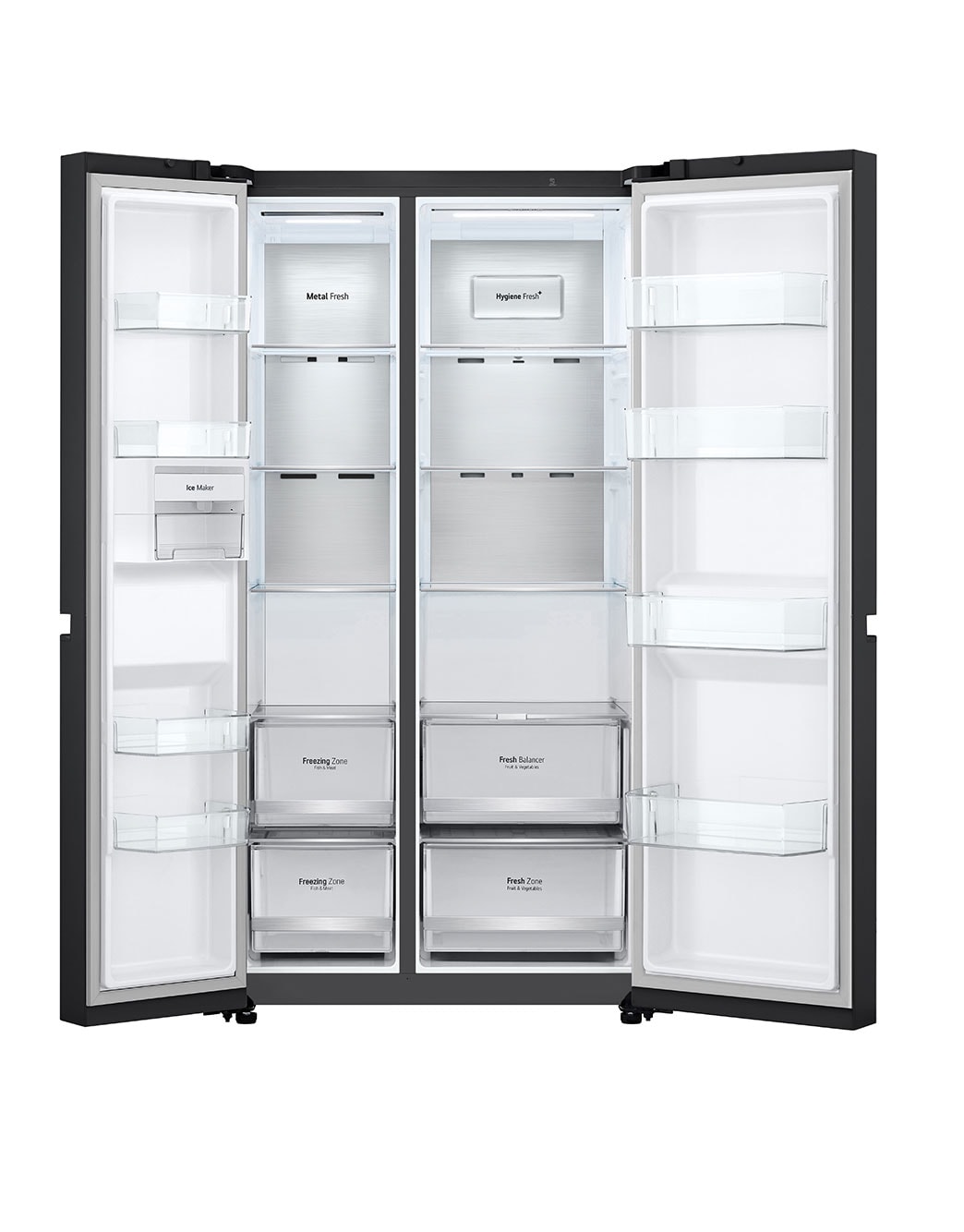 24.5 Cu. Ft. Door-in-Door™ Side-by-Side Refrigerator with LinearCooling ...