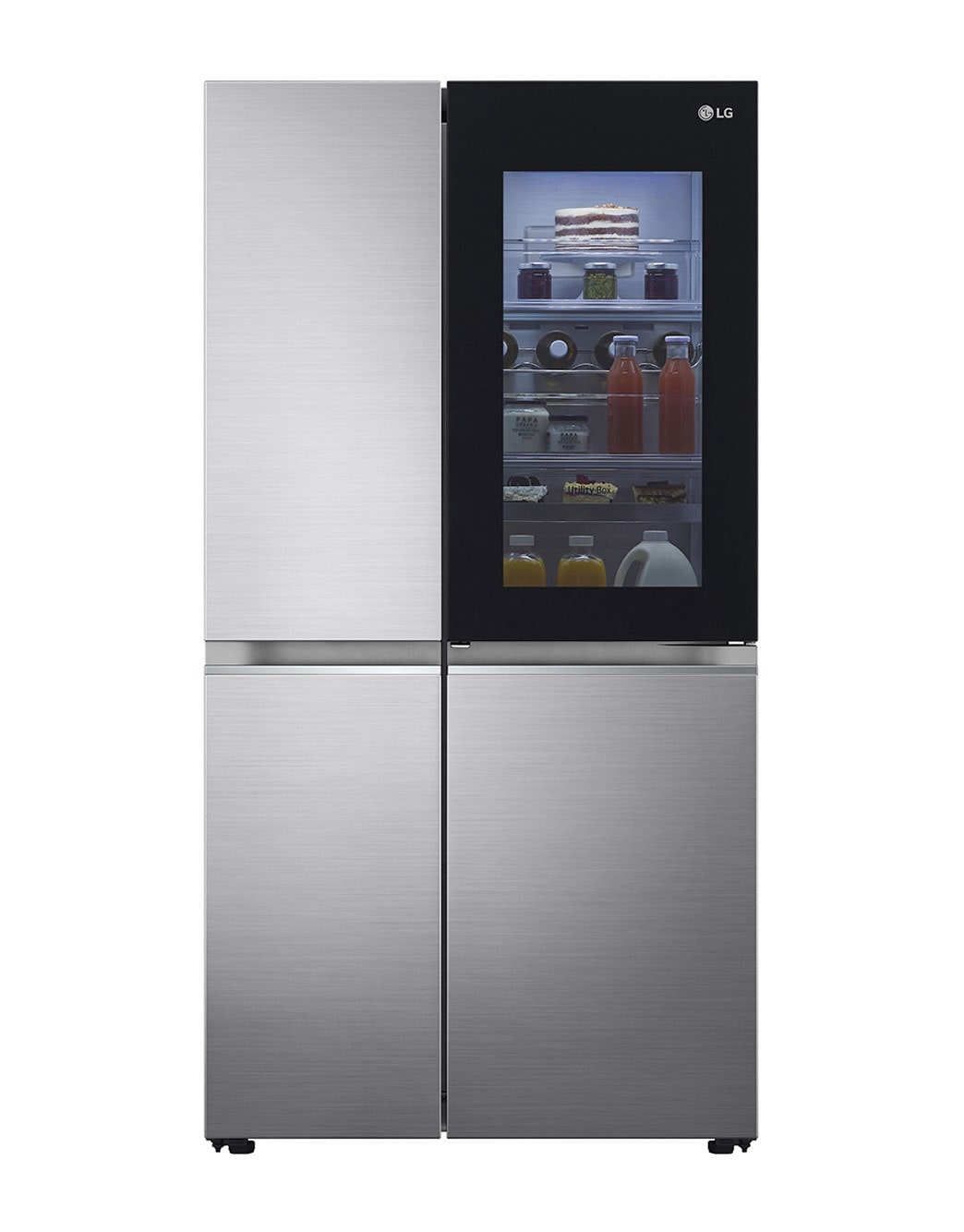 24.5 Cu. Ft. InstaView Side-by-Side Refrigerator in Noble Steel - RVS ...