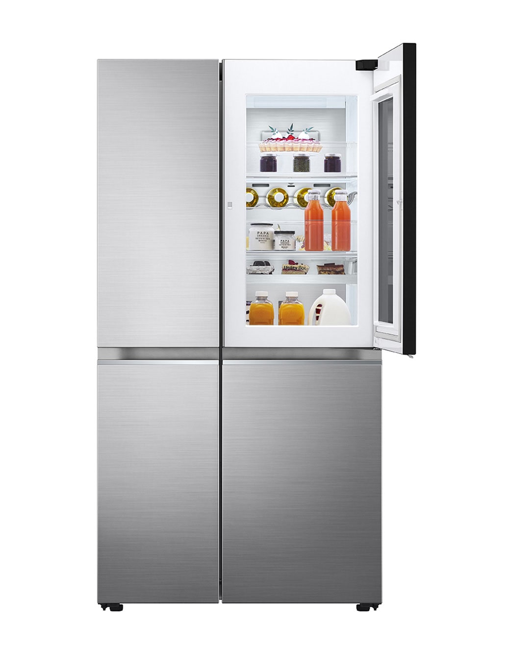 24.5 Cu. Ft. InstaView Side-by-Side Refrigerator in Noble Steel - RVS ...