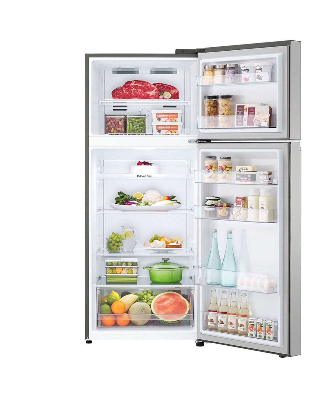 14.5 Cu. Ft. Top Freezer Refrigerator in Prime Silver - RVT-B145PS | LG ...