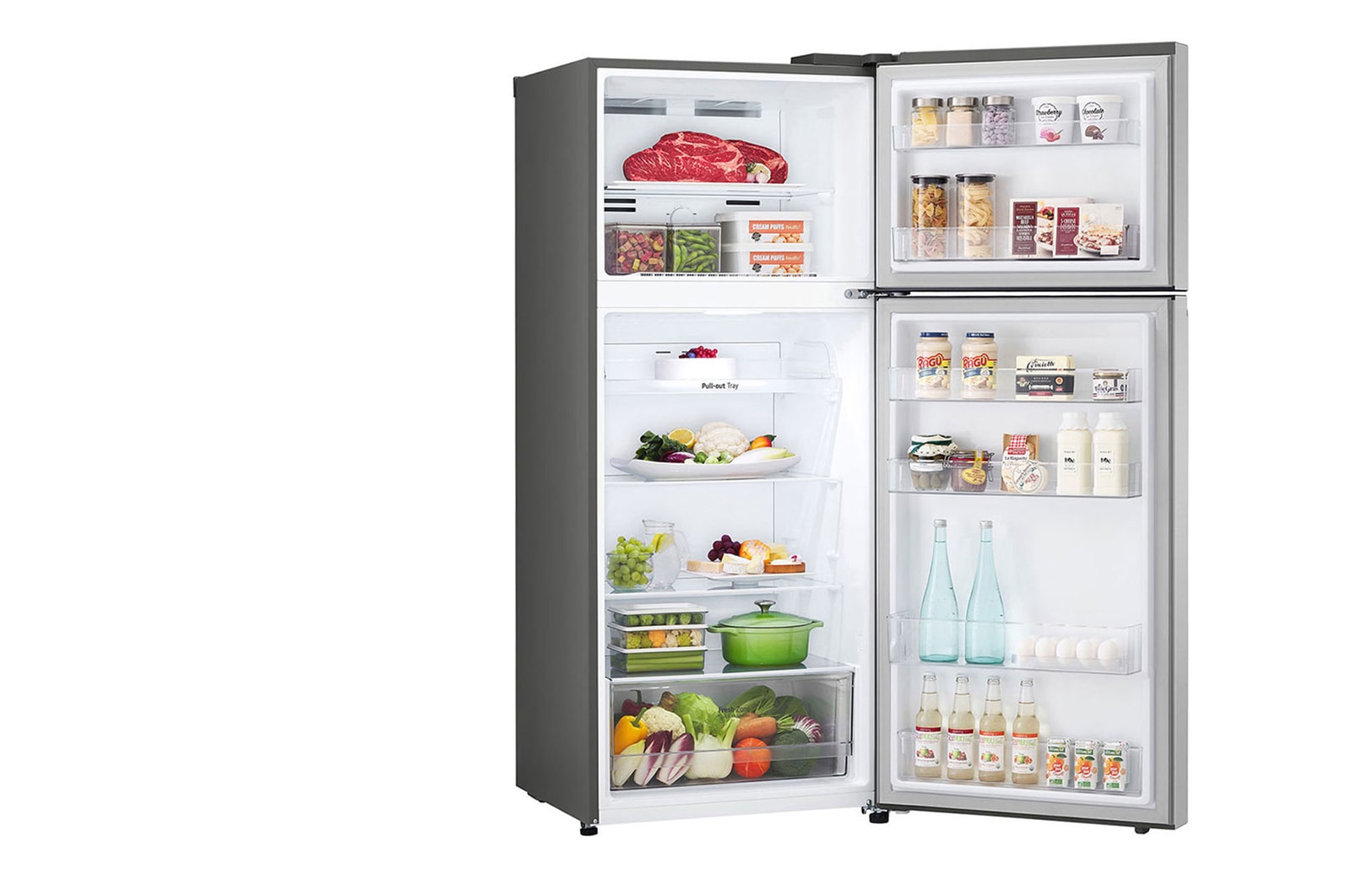14.5 Cu. Ft. Top Freezer Refrigerator in Prime Silver - RVT-B145PS | LG PH