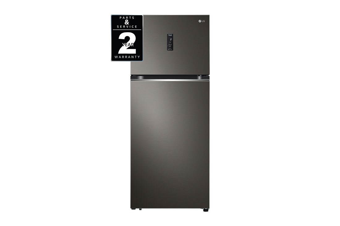 14.9 Cu. Ft. Top Freezer Refrigerator in Black Steel - RVT-B149BS | LG PH