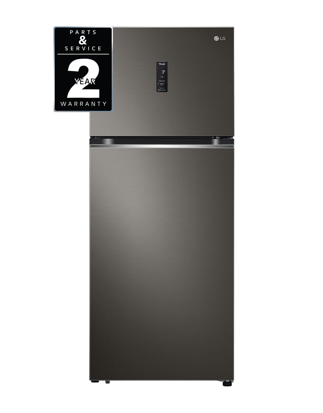 14.9 Cu. Ft. Top Freezer Refrigerator in Black Steel - RVT-B149BS | LG PH