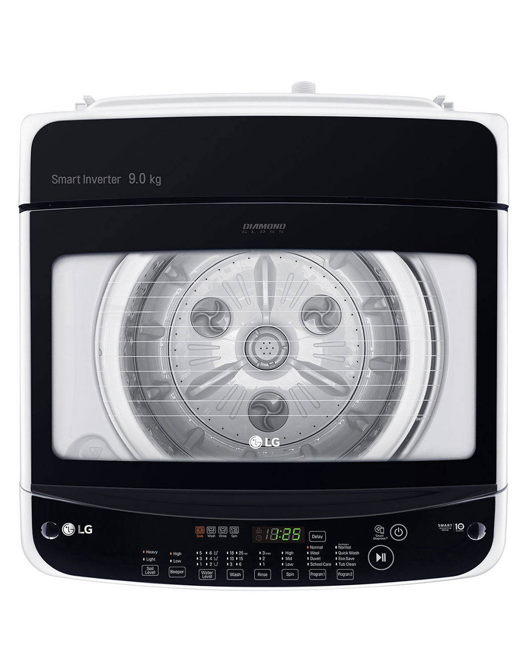 9 Kg Top Load Washing Machine, Smart Inverter - T2109VS2W | LG Philippines
