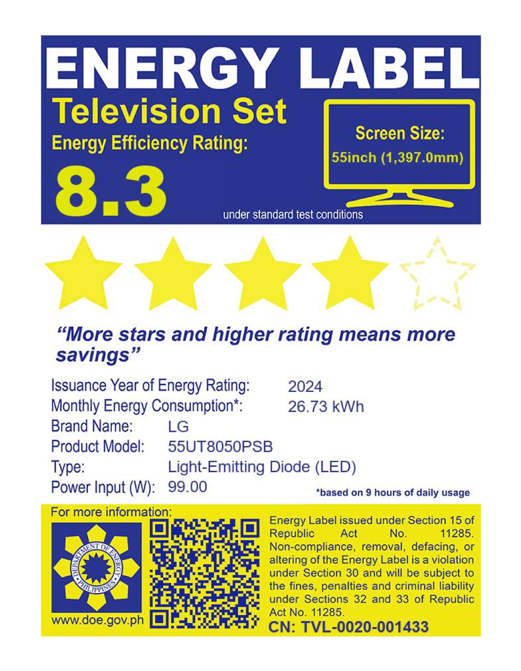 55 Inch LG UHD AI UT80 4K Smart TV 2024 - 55UT8050PSB | LG PH