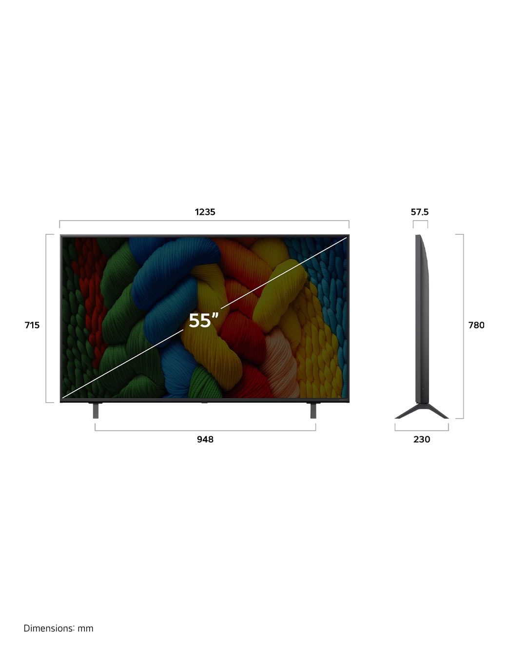 55 Inch LG NanoCell AI NANO80 4K Smart TV - 55NANO80ASA | LG PH