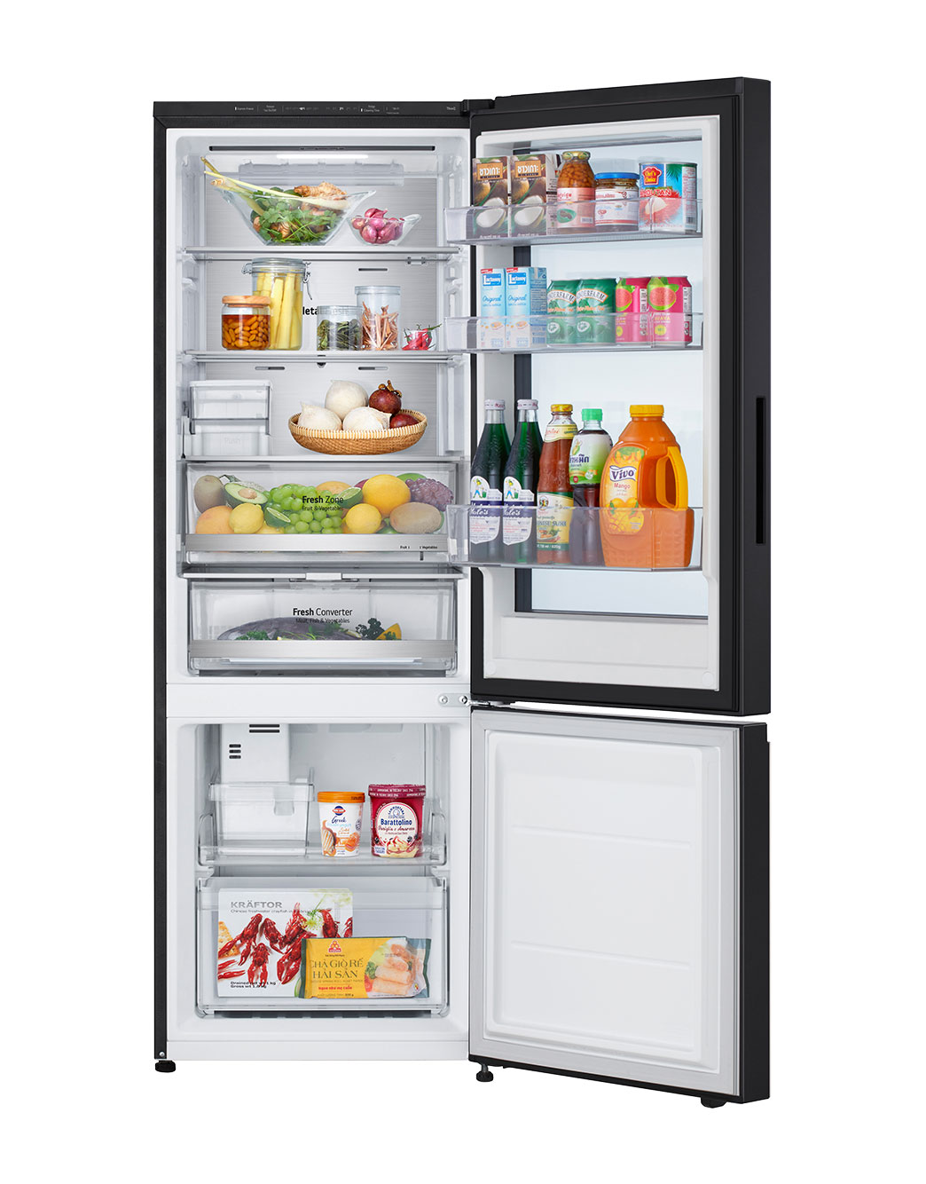 12.7 cu. ft. Objet Collection™ Bottom Freezer InstaView™ Smart Inverter ...