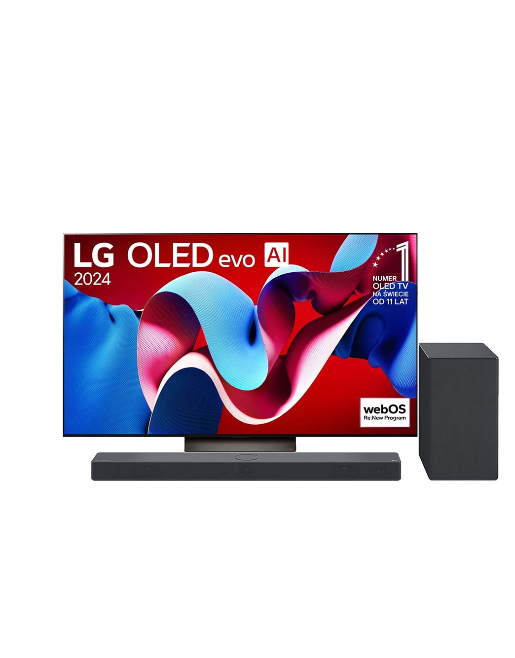 Oferta w zestawie: telewizor 55" OLED evo AI OLED55C4 z soundbarem SC9S ...