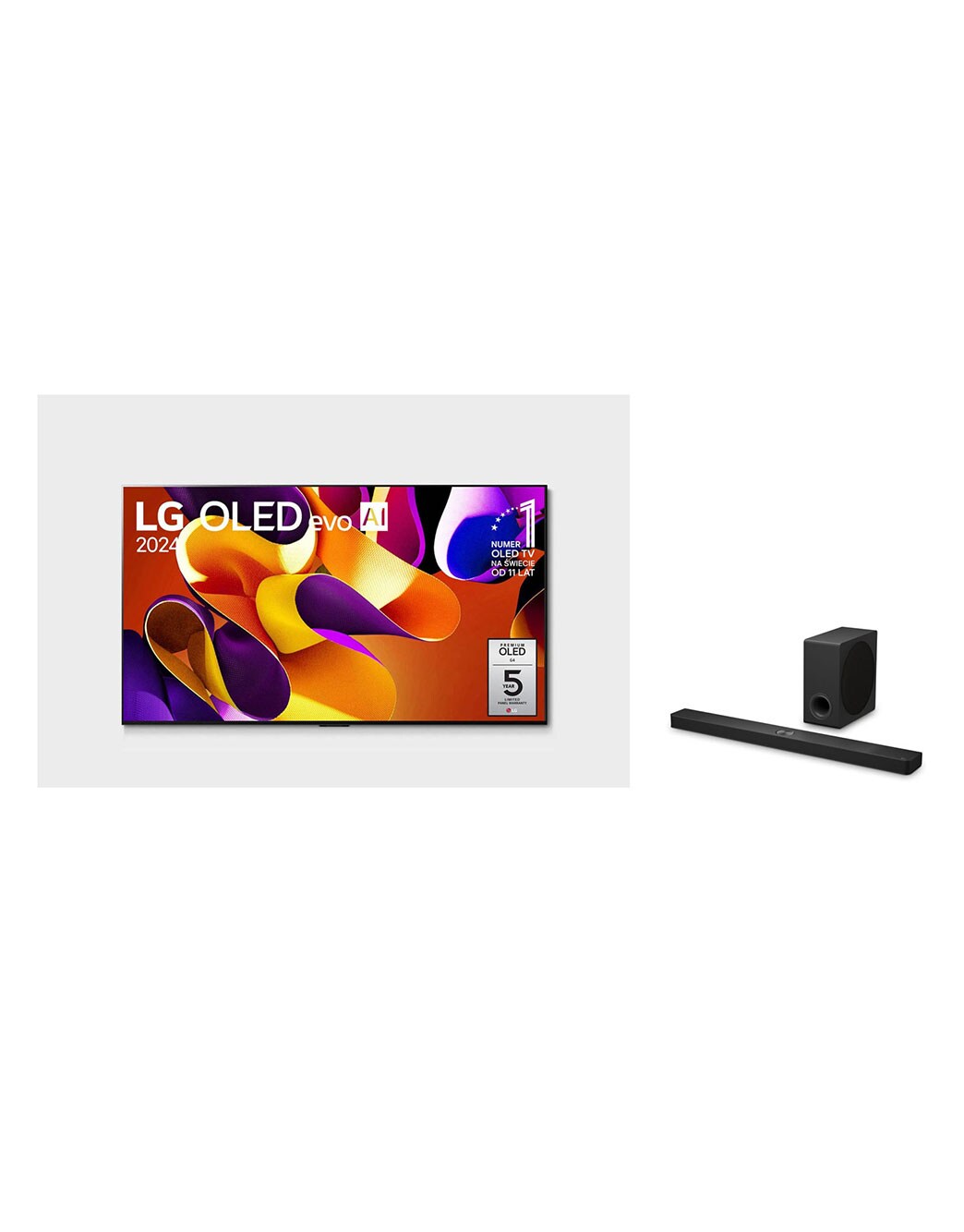Oferta w zestawie: telewizor 77" OLED evo AI OLED77G4 + soundbar S90TY ...