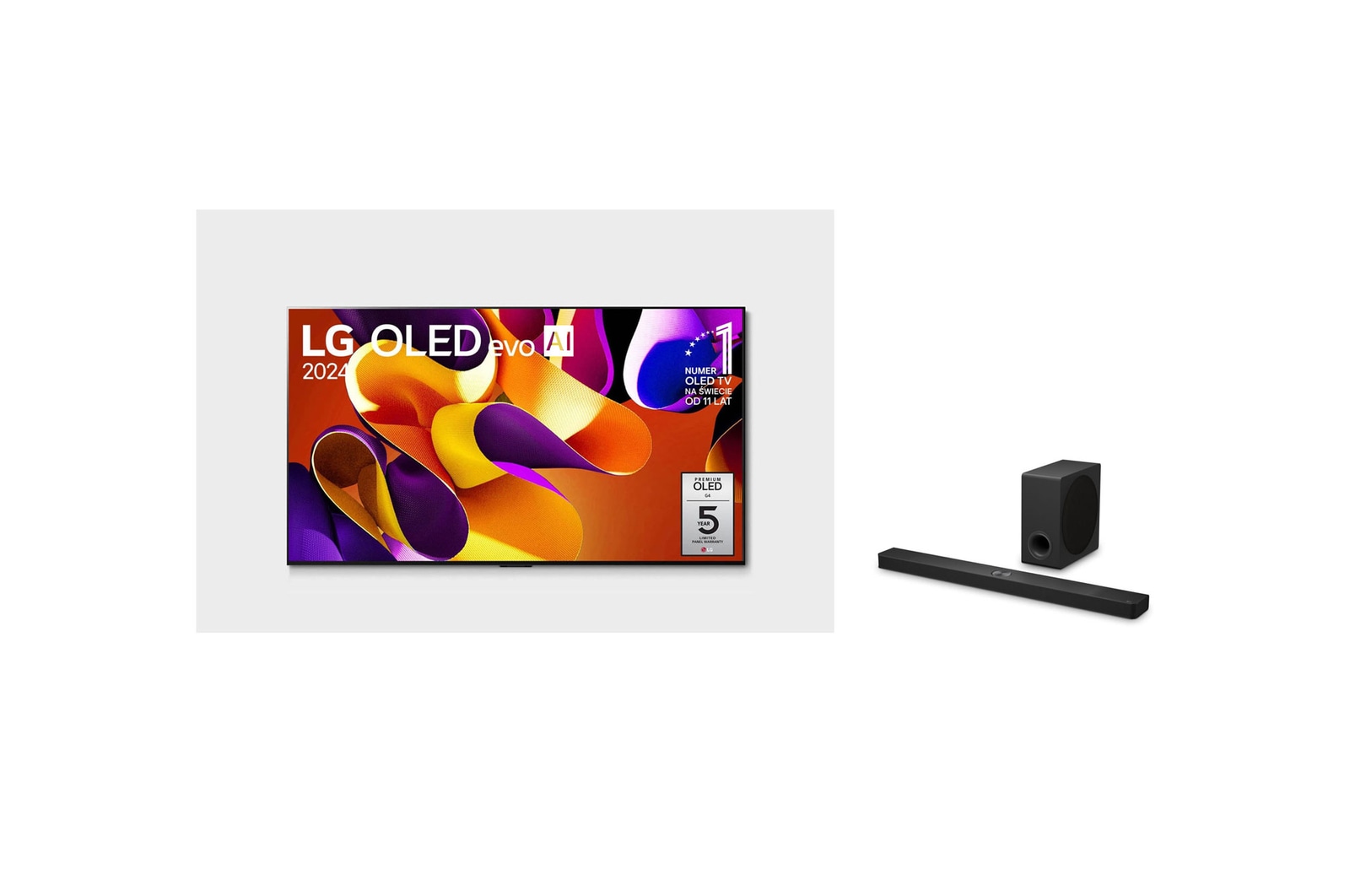 Oferta w zestawie: telewizor 77" OLED evo AI OLED77G4 + soundbar S90TY ...