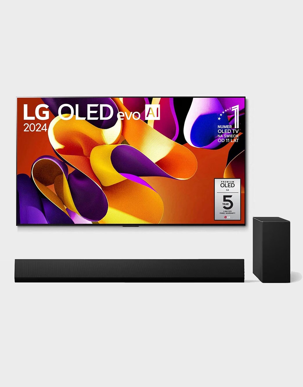 Oferta w zestawie: telewizor 77" OLED evo AI OLED77G4 z soundbarem ...