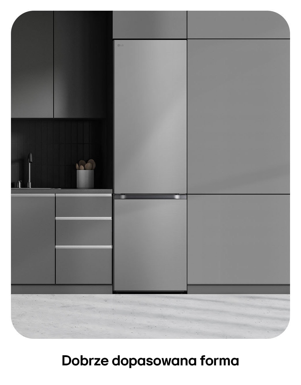 Oszczędna lodówka LG DoorCooling+™ GBV3200CPY | LG Polska