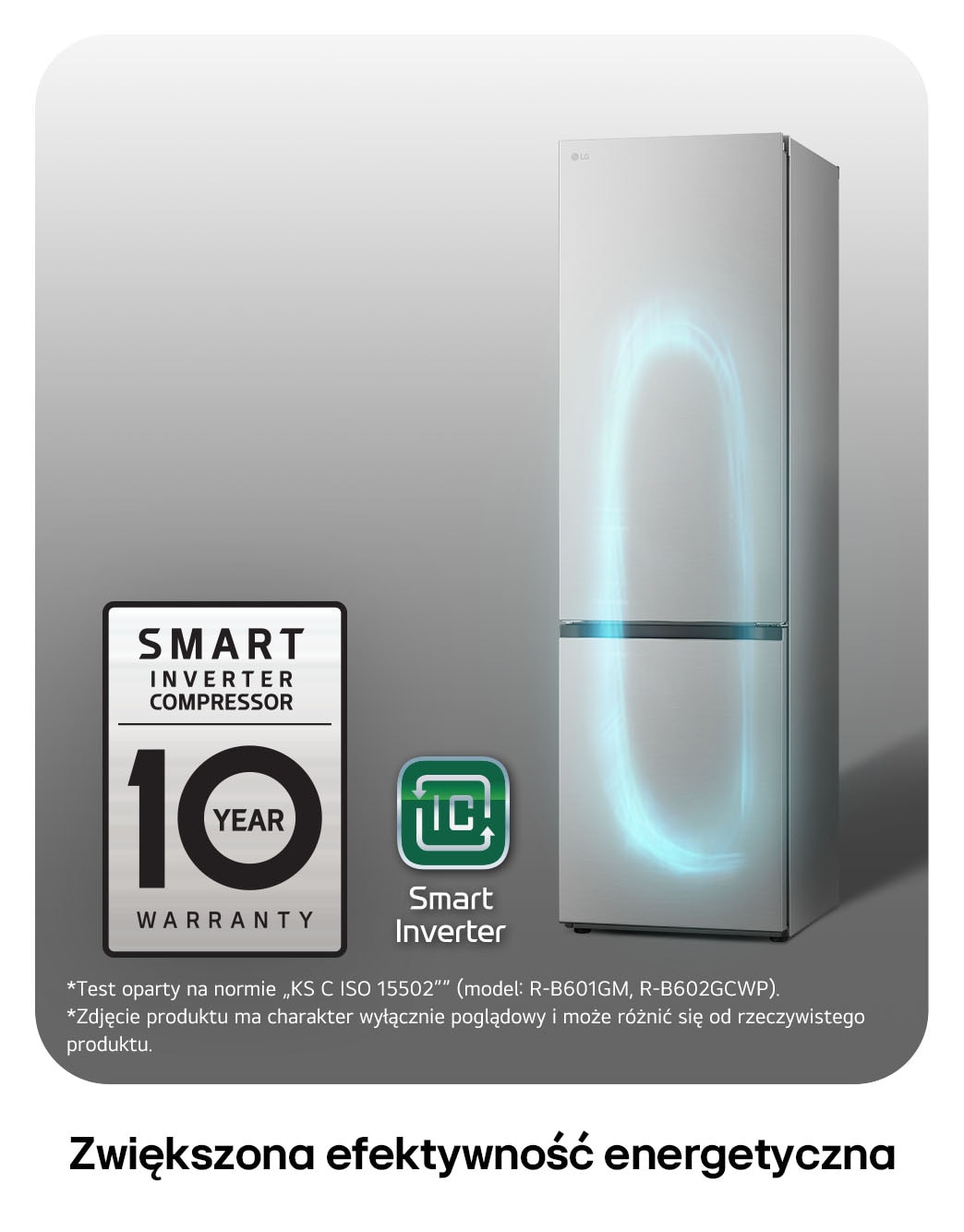 Oszczędna lodówka LG DoorCooling+™ GBV3200CPY | LG Polska