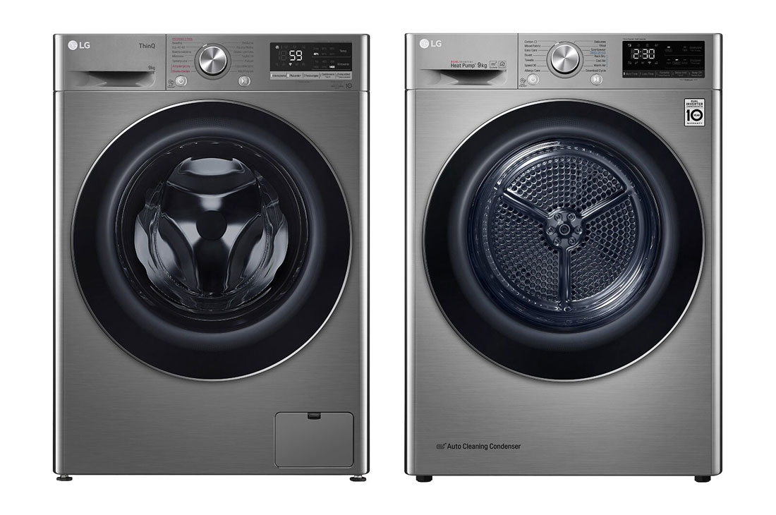 Zestaw Pralka LG F4WV5N9S2TE + Suszarka LG RC90V9EV2Q - F4W5-RCEV2Q ...