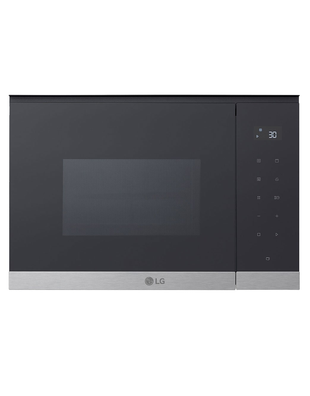 Micro-ondas de encastre LG preto com 25l e 900W - MG7Z2593D | LG Portugal