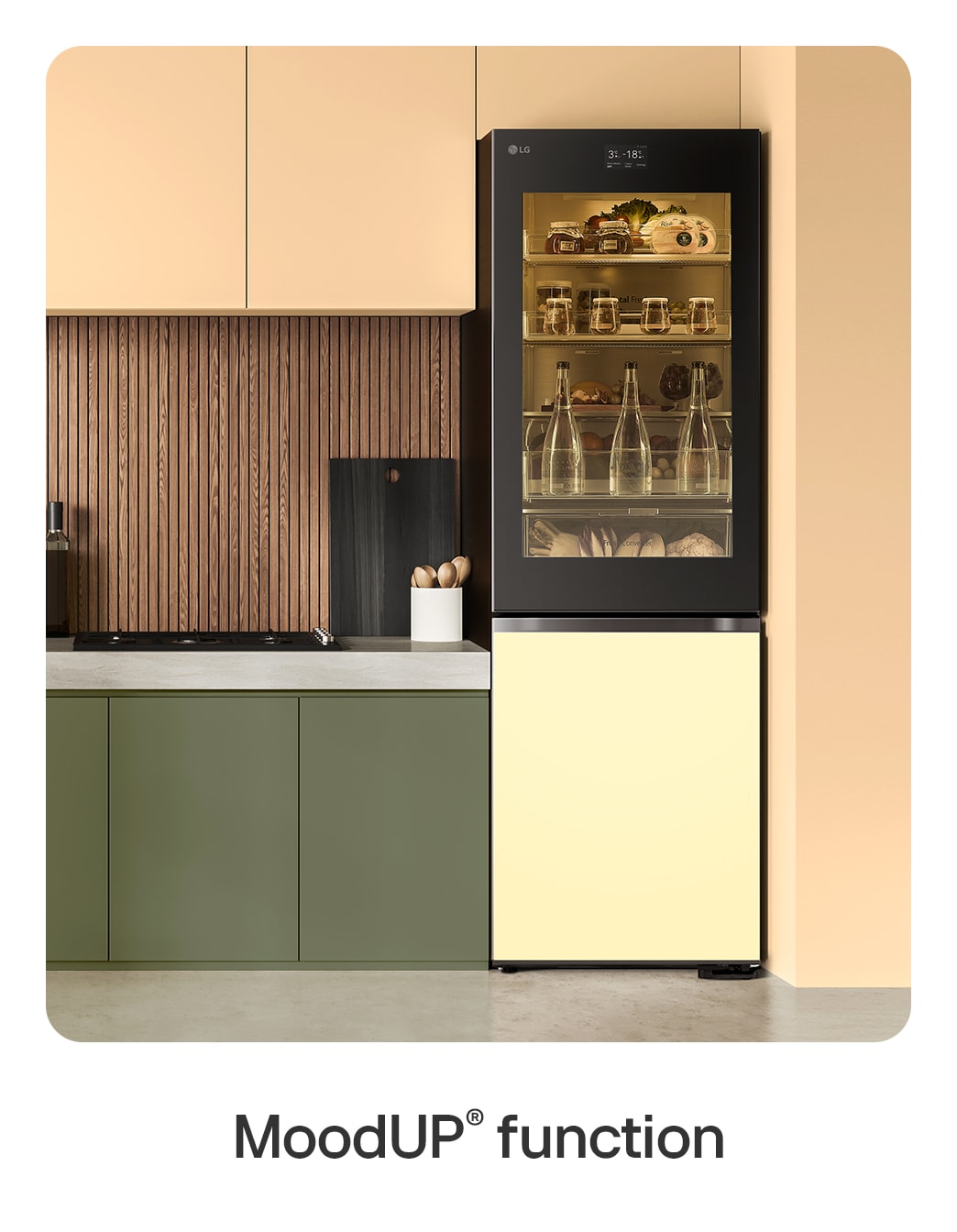 Frigorífico Combinado LG Instaview™ 352l com MoodUP™e eficiência ...