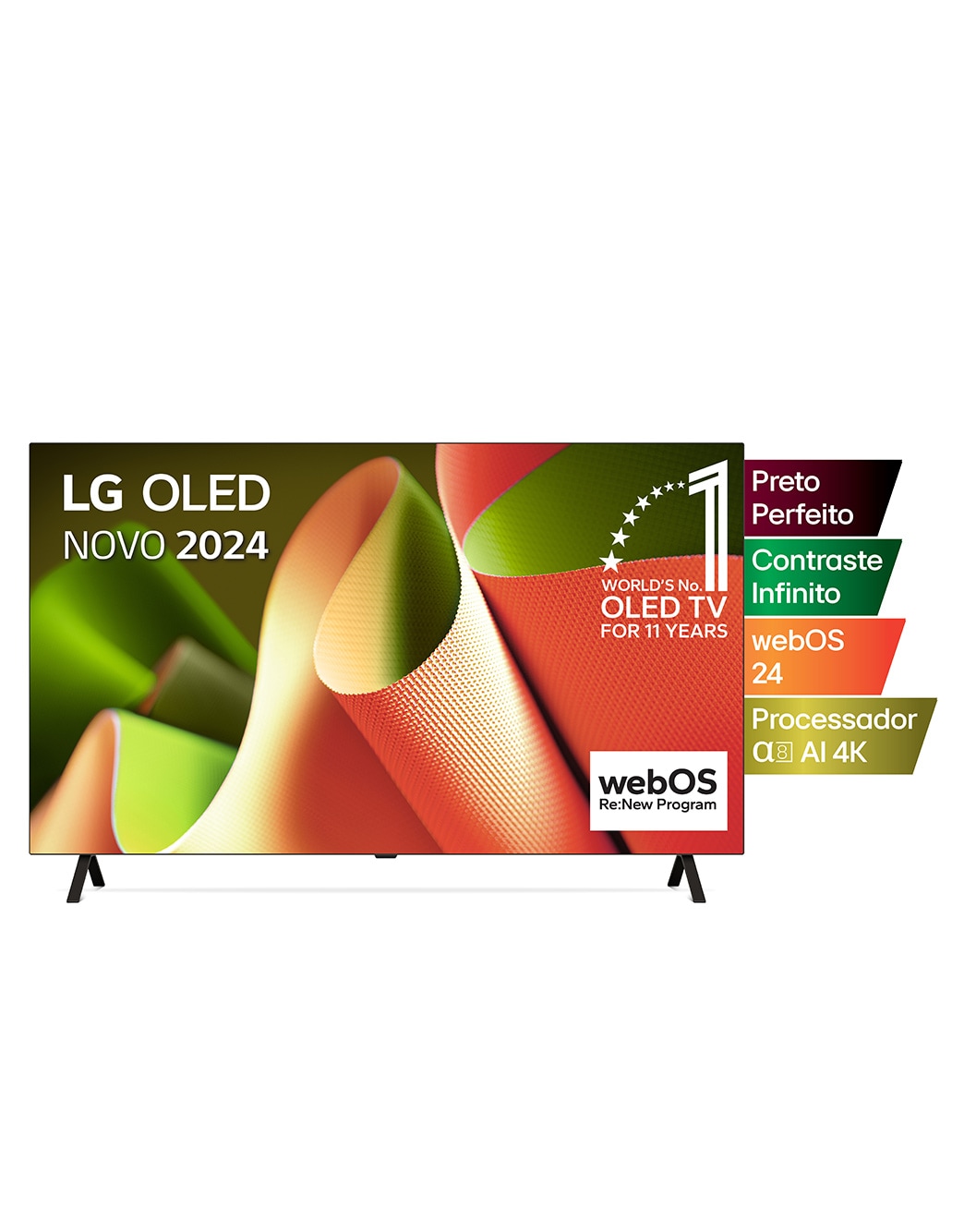 LG OLED AI B4 4K Smart TV 2024 de 65 polegadas - OLED65B46LA | LG PT