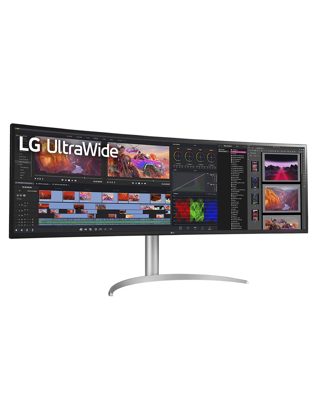 Monitor QHD UltraWide Dual com HDR 10 e 2 Colunas - 49WQ95C-W | LG PT