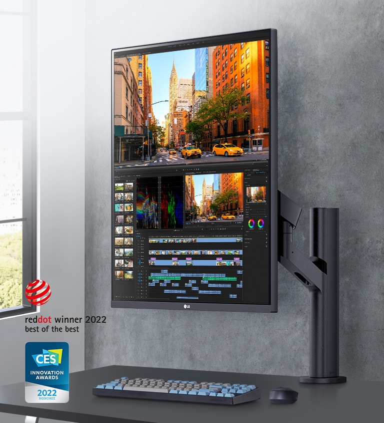 Monitor DualUp 16:18 de 27,6 polegadas com suporte ergonómico e USB ...