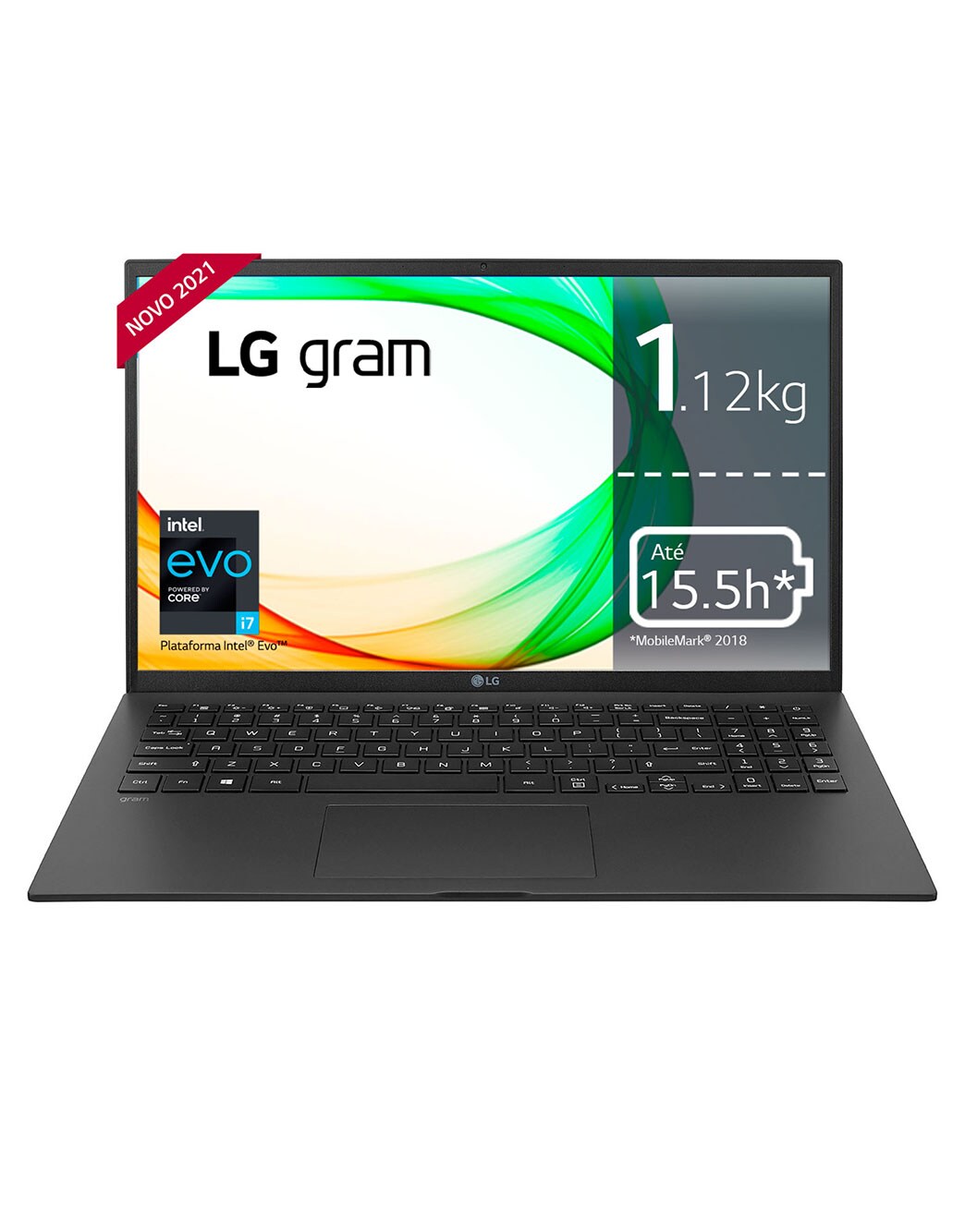 Portátil LG gram Ultraleve com ecrã 15" IPS e Plataforma Intel® Evo ...