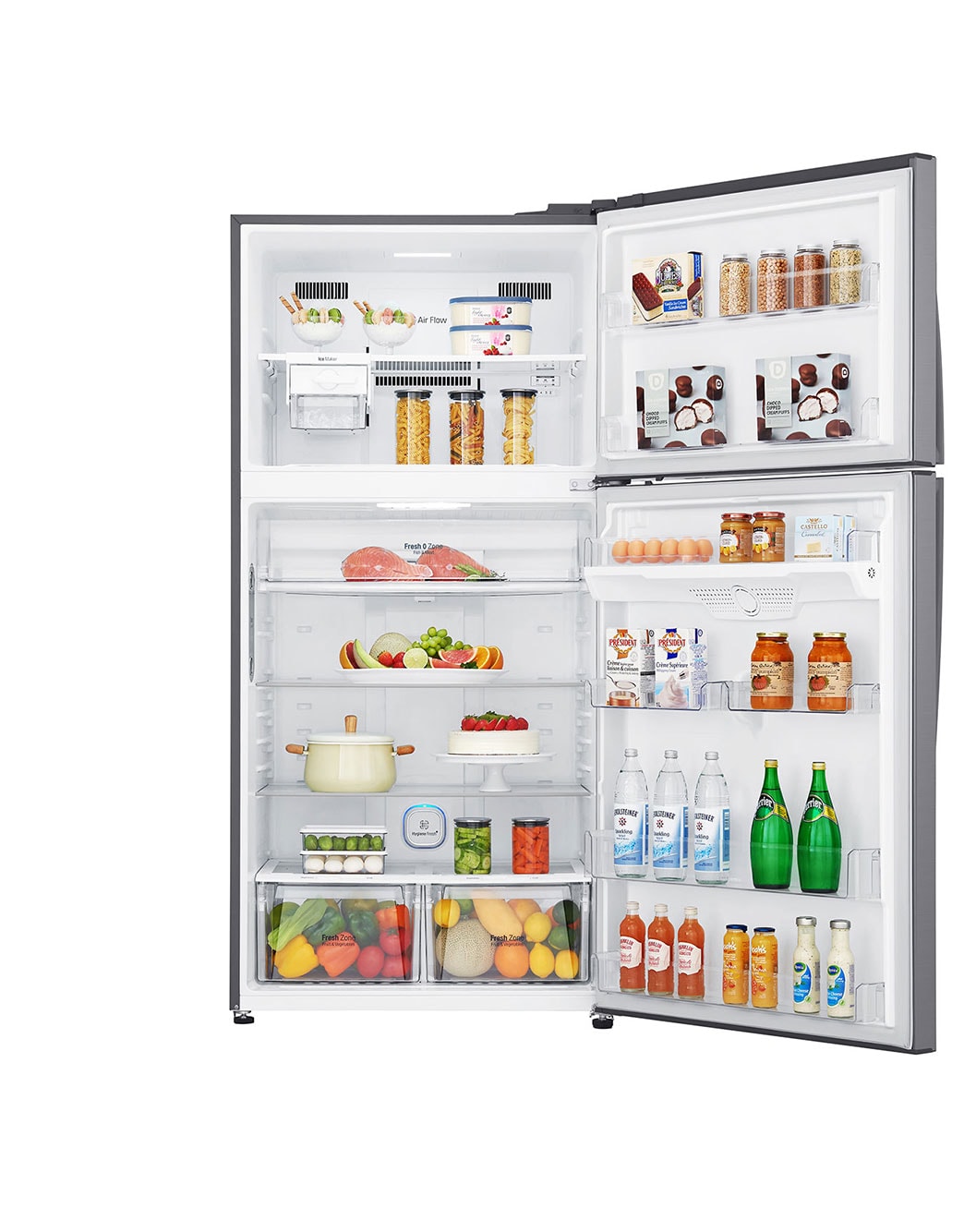 ثلاجة فريزر علوي LG LT19HBHSIN | LG SA