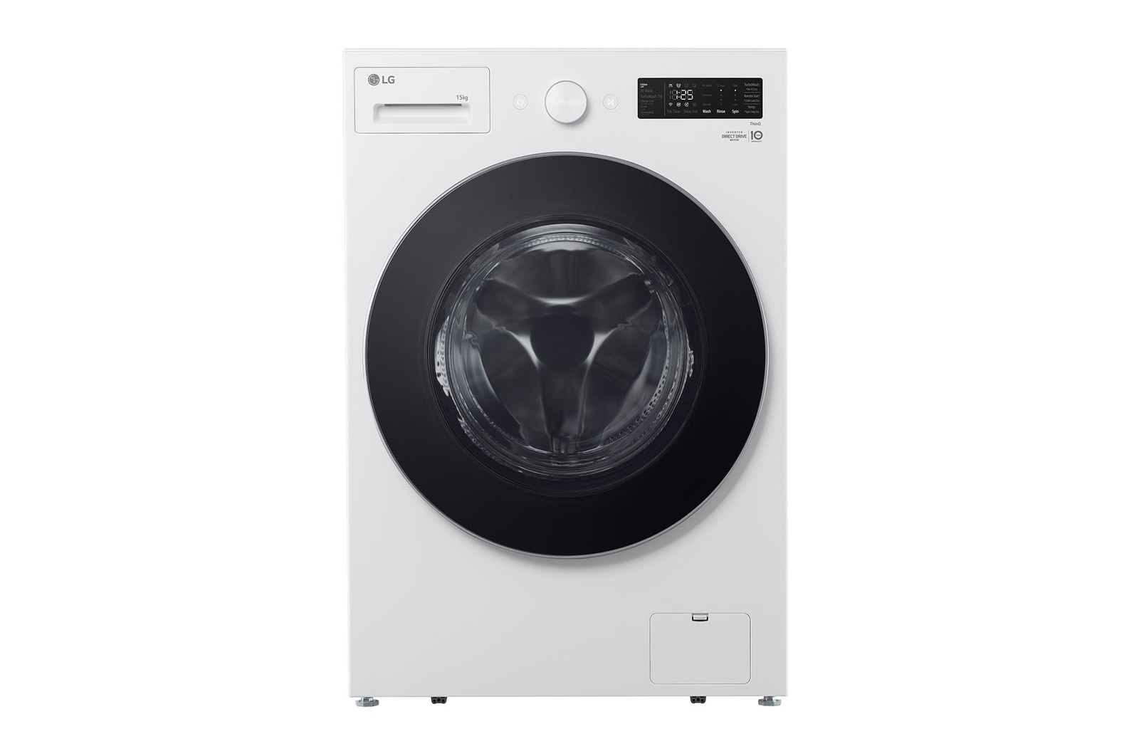 غسالة سعة 15 كجم ، غسالة ذات تحميل أمامي ، لون جوهر الابيض ، Steam ...