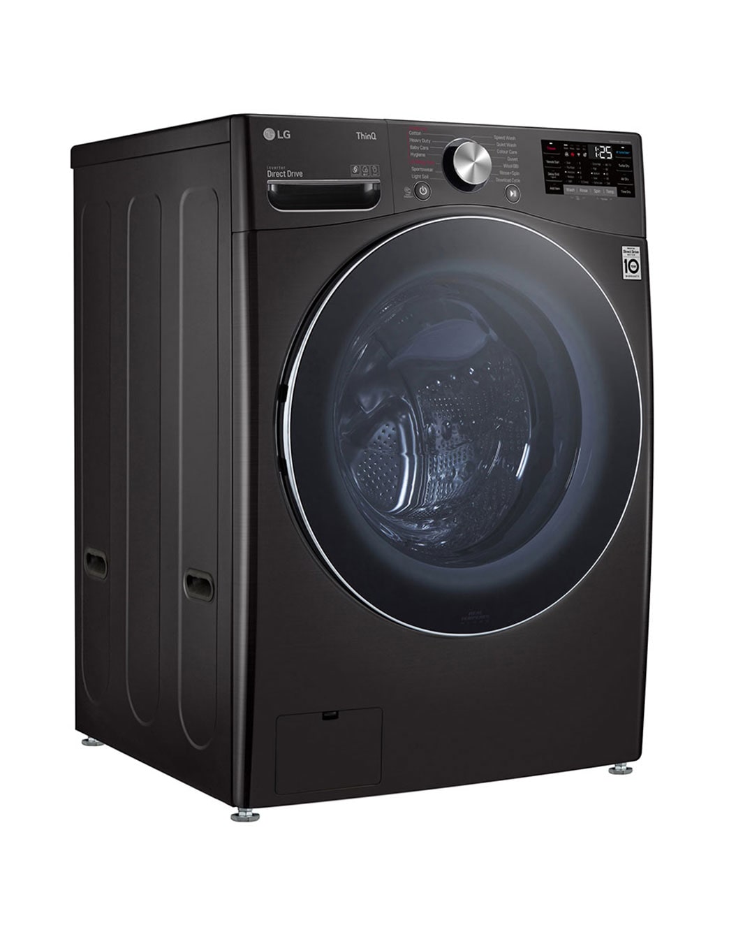 غسالة | تعبئة أمامية | فضي | عناية ذكية | LG SA