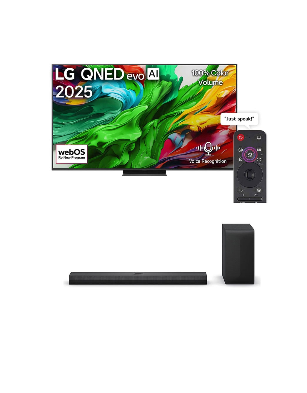 65 inch LG QNED evo AI QNED86 MiniLED 4K 144Hz VRR Smart TV AI Magic ...