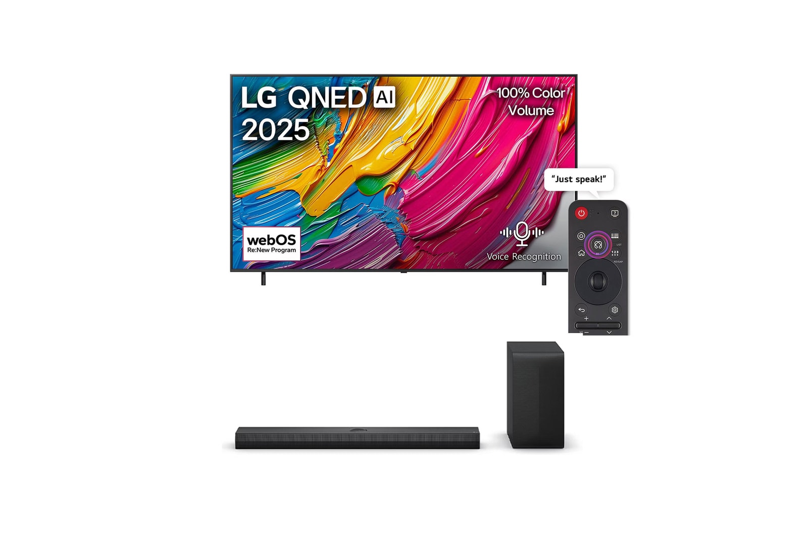 86 inch LG QNED AI QNED80 4K Smart TV AI Magic remote HDR10 webOS25 ...