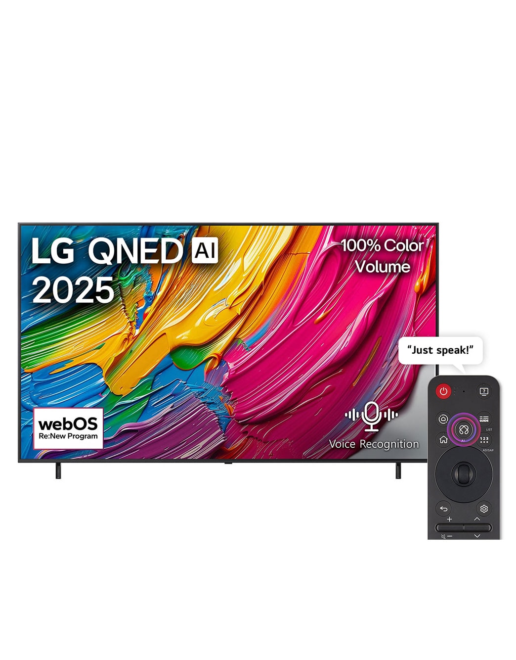 86 inch LG QNED AI QNED80 4K Smart TV AI Magic remote HDR10 webOS25 ...