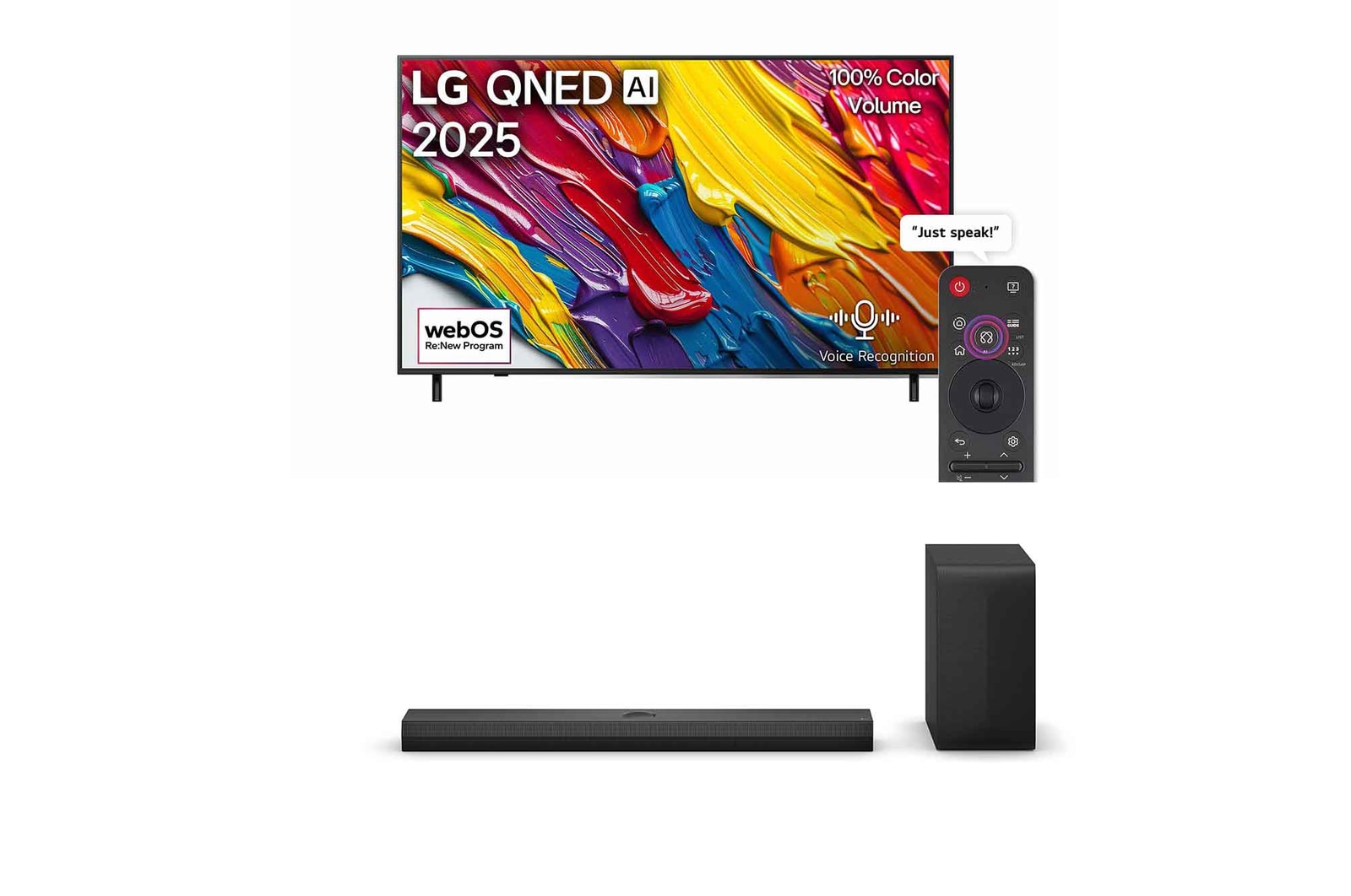 65 inch LG QNED AI QNED82 4K Smart TV AI Magic remote HDR10 webOS25 ...
