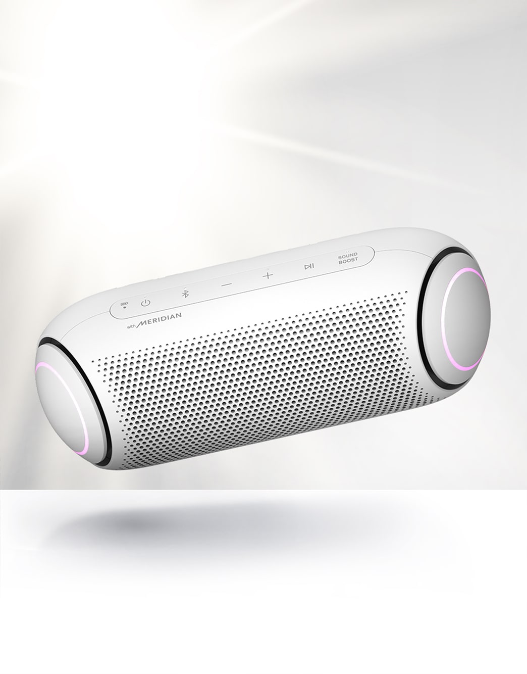 LG XBOOMGo PL7 White, 30W, with Meridian, Waterproof, Long Battery Life ...
