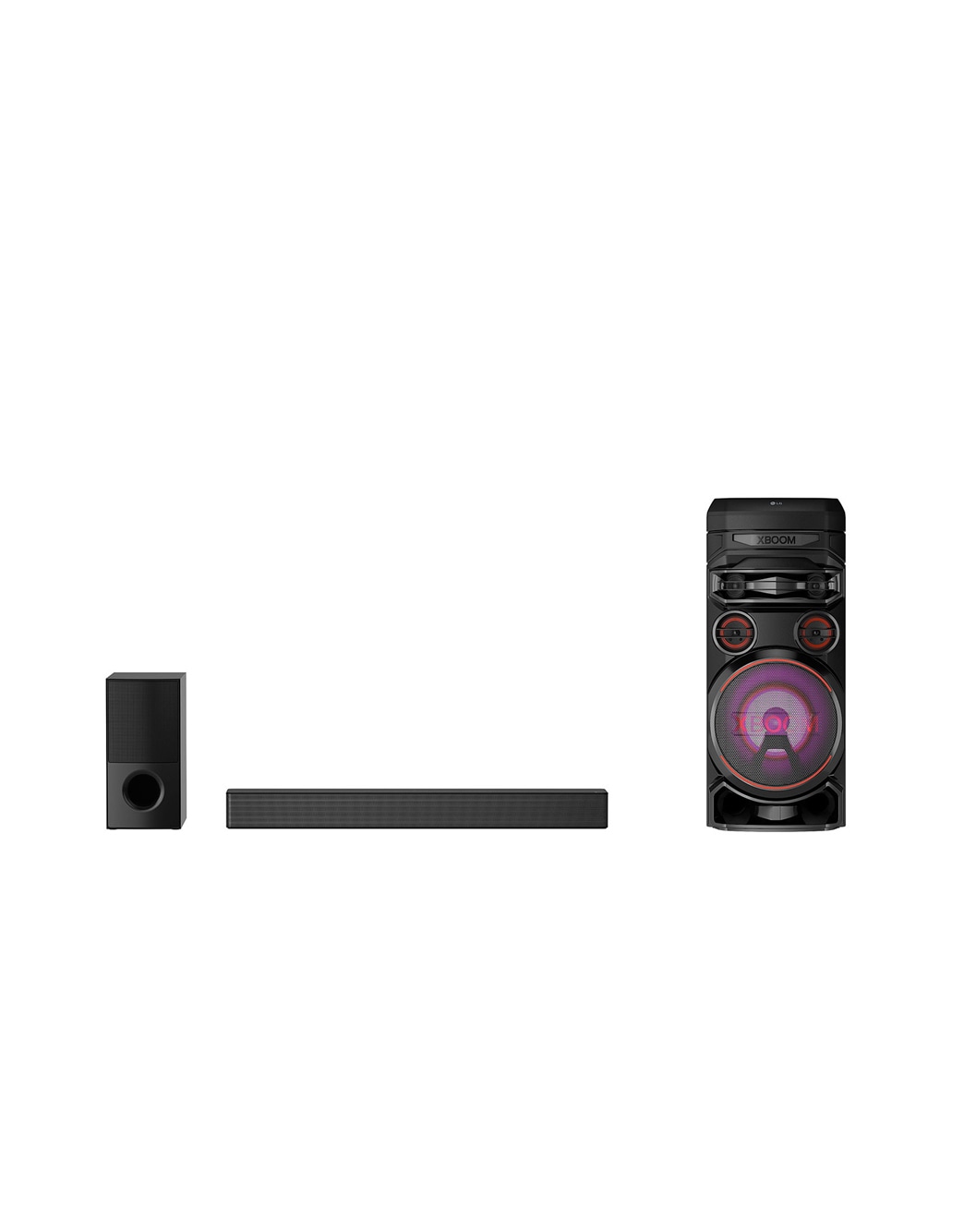 LG Sound Bar SNH5, 4.1ch, 600W with High Power Design, DTS Virtual:X + LG XBOOM RNC7 - SNH5.RNC7 ...