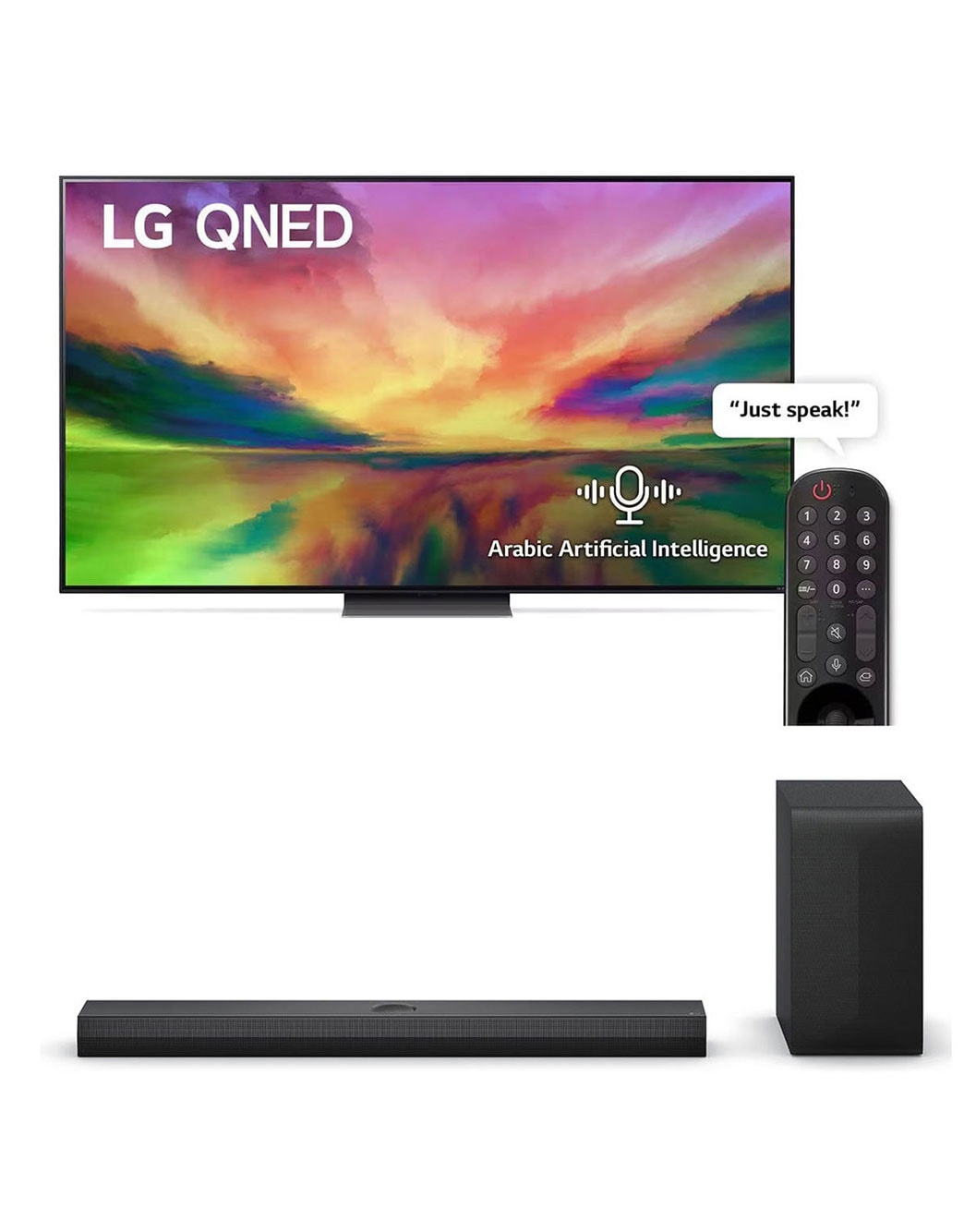 LG, Colour Technology QNED TV, 75 inch QNED81R series, WebOS Smart AI ...