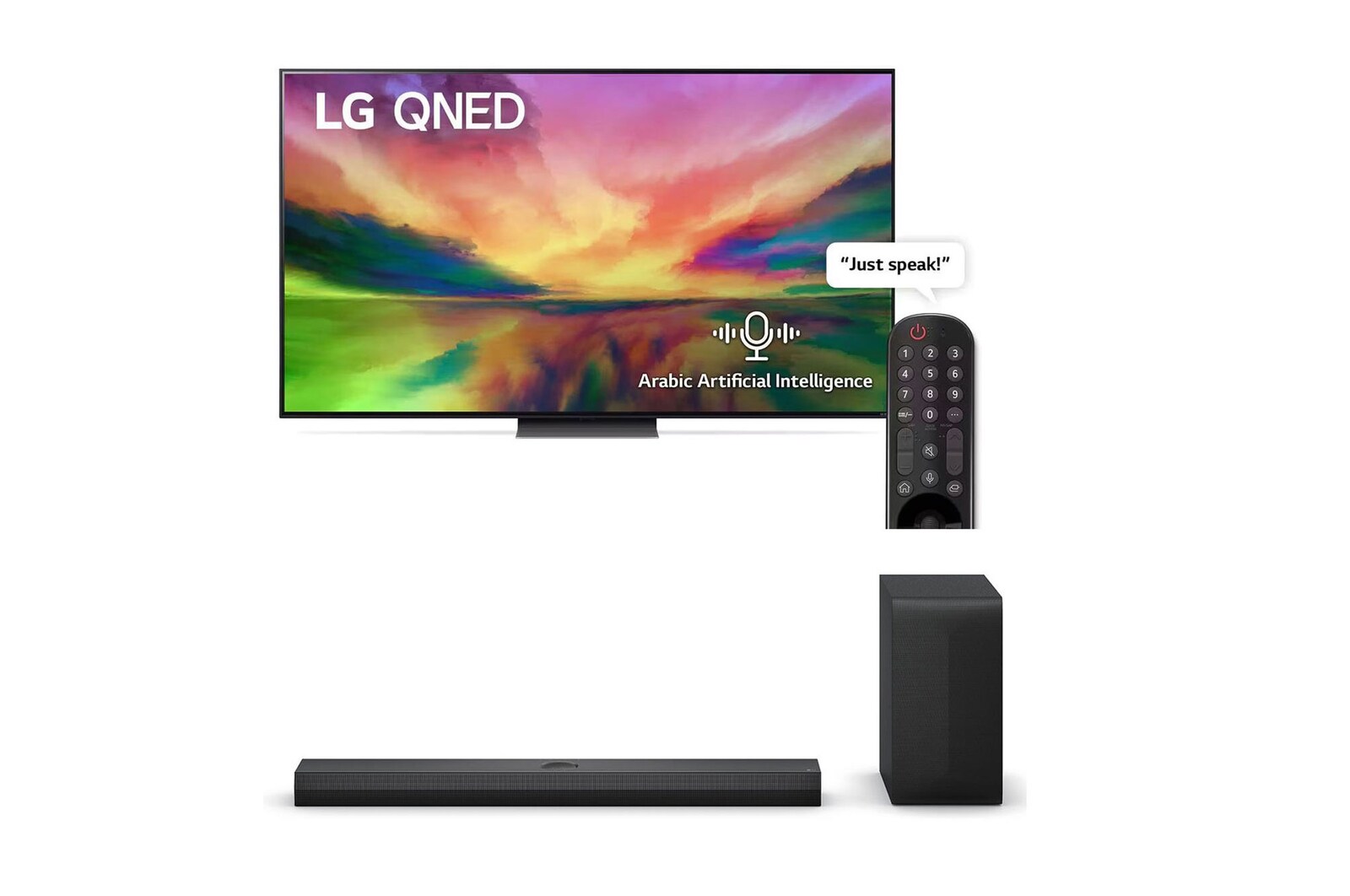 LG, Colour Technology QNED TV, 75 inch QNED81R series, WebOS Smart AI ...