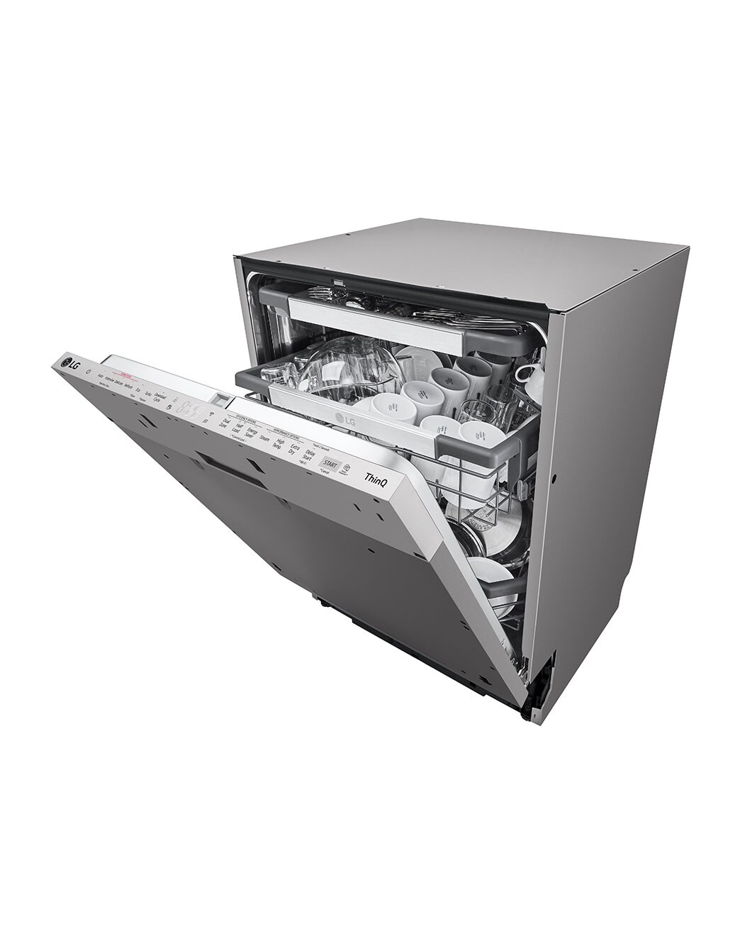 غسالة صحون إل جي ™QuadWash بتصميم مدمج إعداد المكان 14، تقنية EasyRack ...