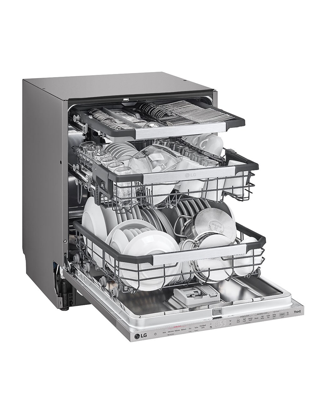 LG Quadwash Built-in Steam Dishwasher, Inverter Direct Drive - DBC425TS ...