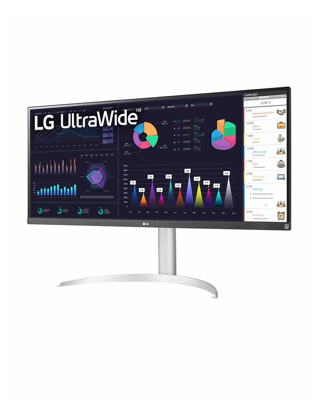 34" 21:9 UltraWide™ Full HD IPS Monitor with AMD FreeSync™ - 34WQ650-W ...