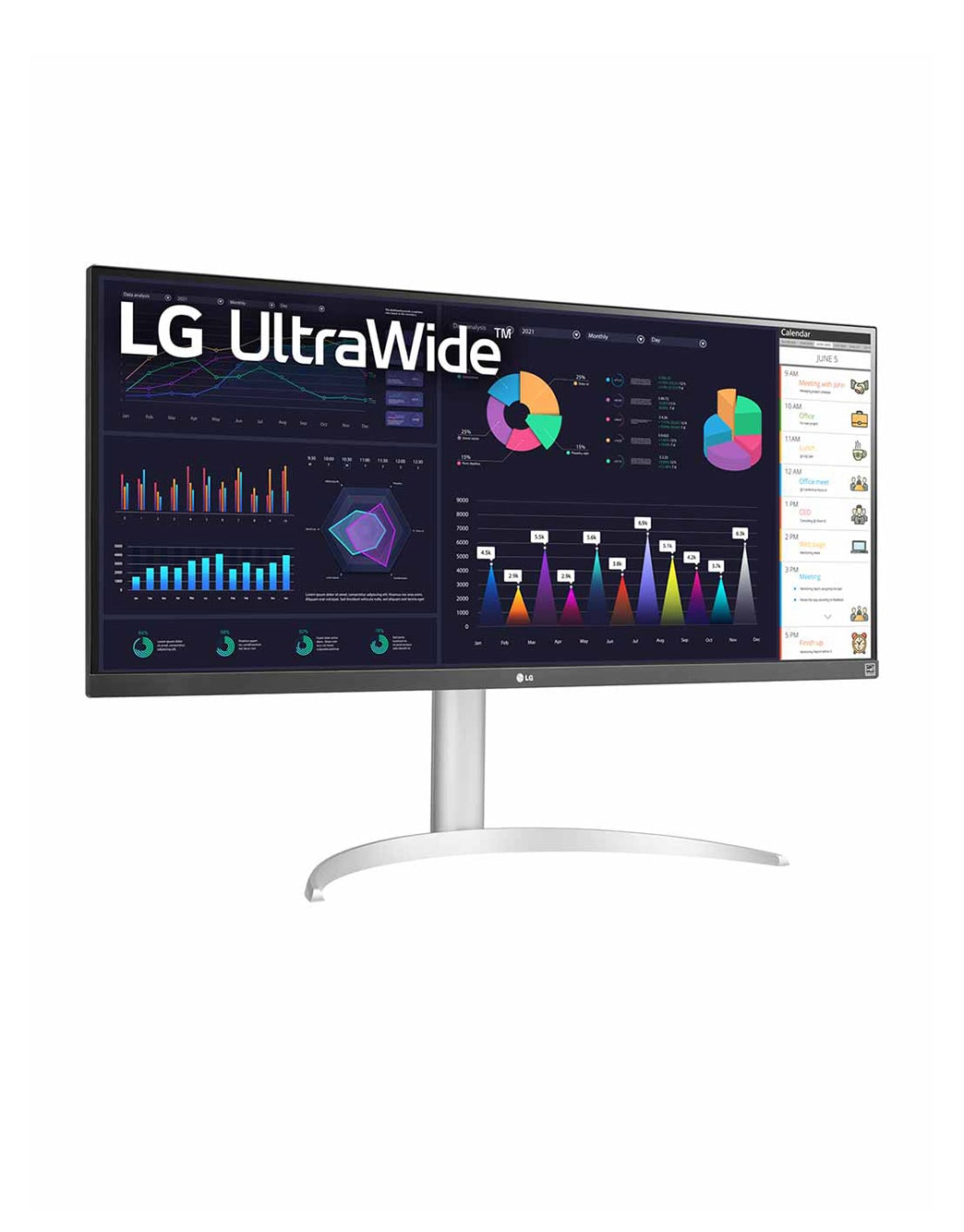 34" 21:9 UltraWide™ Full HD IPS Monitor with AMD FreeSync™ - 34WQ650-W ...