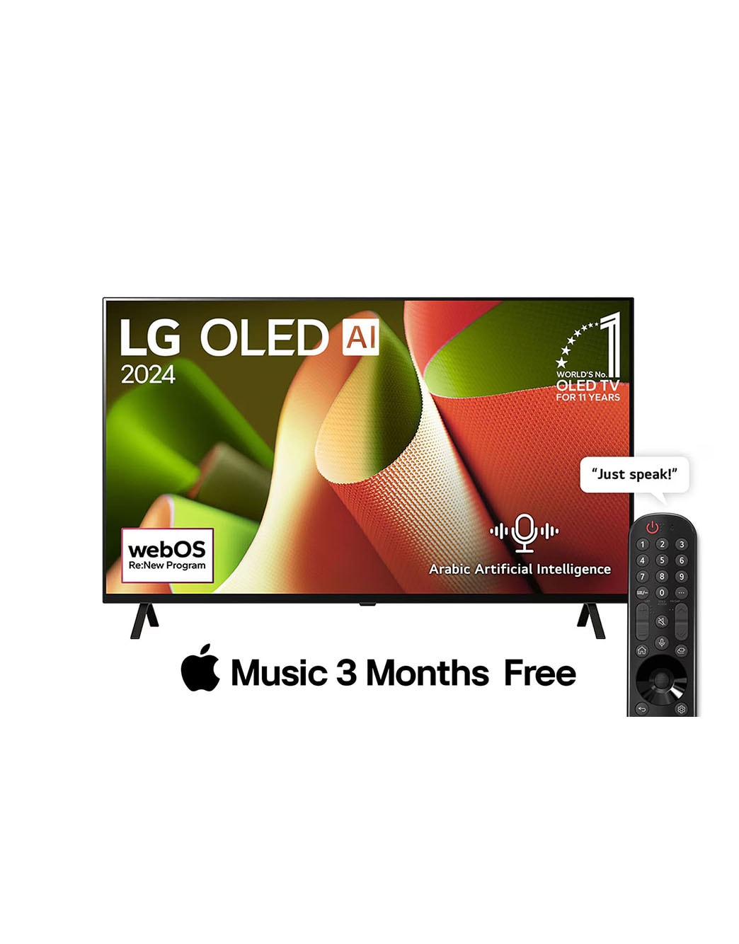 65 Inch LG OLED AI B4 4K Smart TV AI Magic remote Dolby Vision webOS24 ...