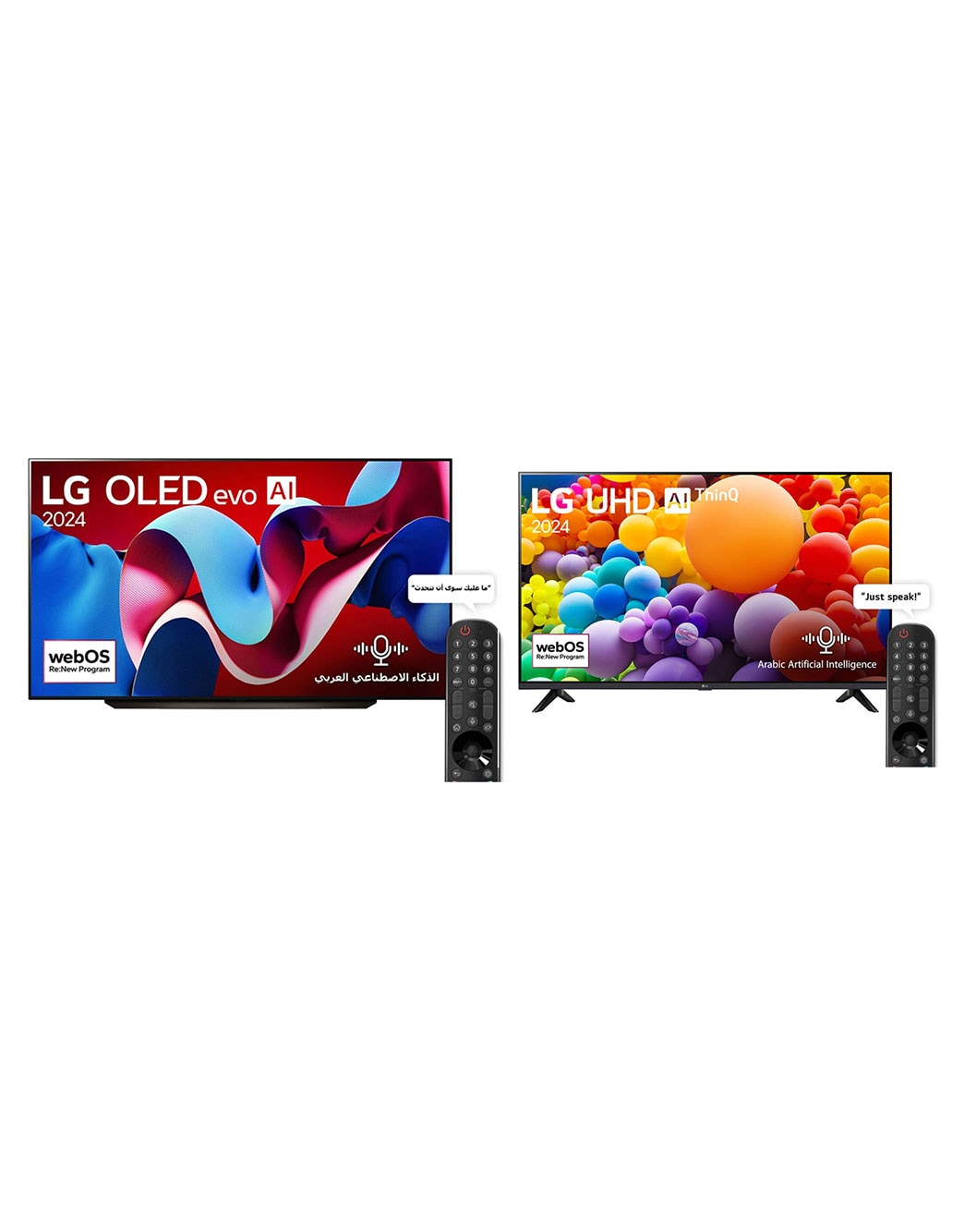 55 Inch LG OLED evo AI C4 4K Smart TV AI Magic remote Dolby Vision ...