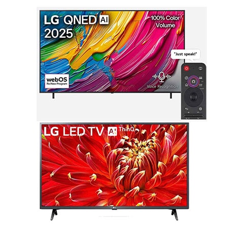 86 inch LG QNED AI QNED80 4K Smart TV AI Magic remote HDR10 webOS25 ...